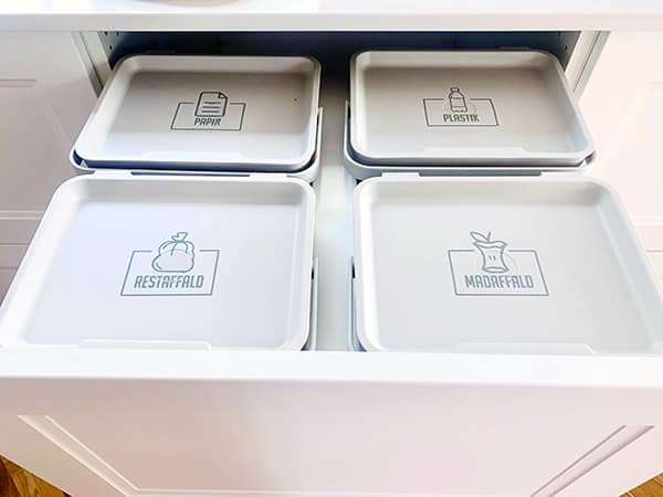 Labels til affaldssortering